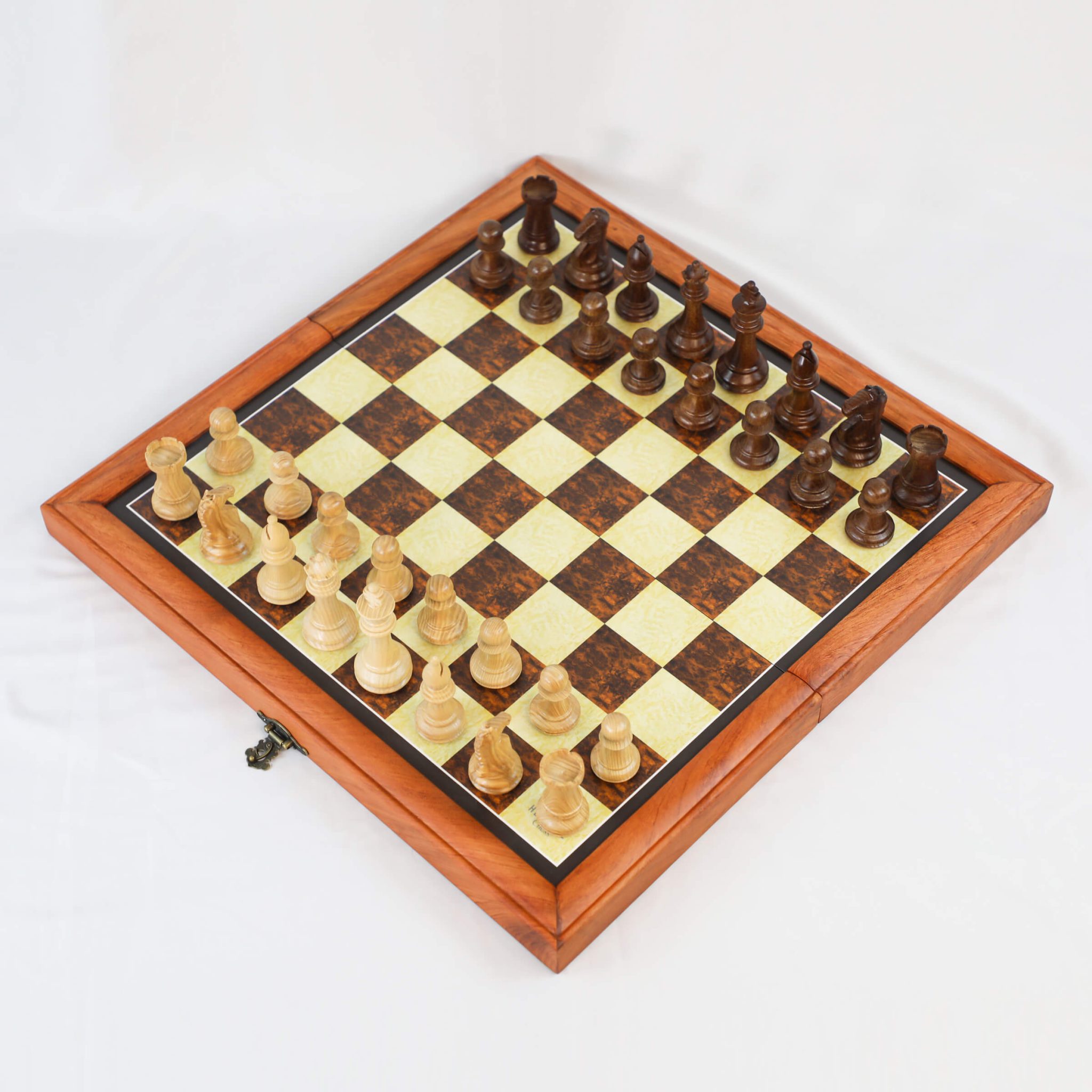 Bộ Cờ Vua Gỗ Mun & Thích Đế Nỉ - Bàn Cờ, Hộp Đựng Da - Luxury Wooden ...